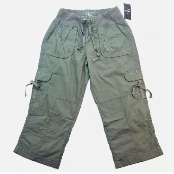 Calvin Klein | Pants & Jumpsuits | Calvin Klein Womens Cargo Capri Size ...